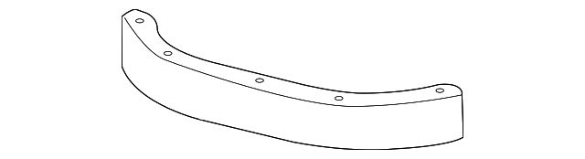 GM Camaro Bumper Cover Molding; Front Right; Lower Air Deflector ...