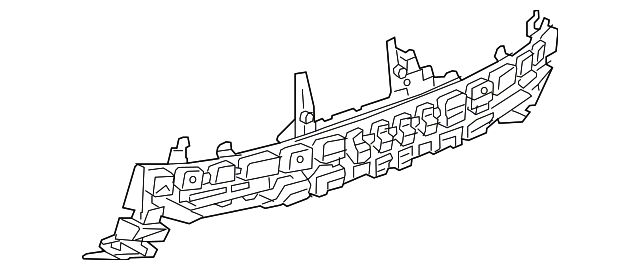 GM Camaro Bumper Impact Absorber; Rear 84667437 (19-24 Camaro) - Free ...