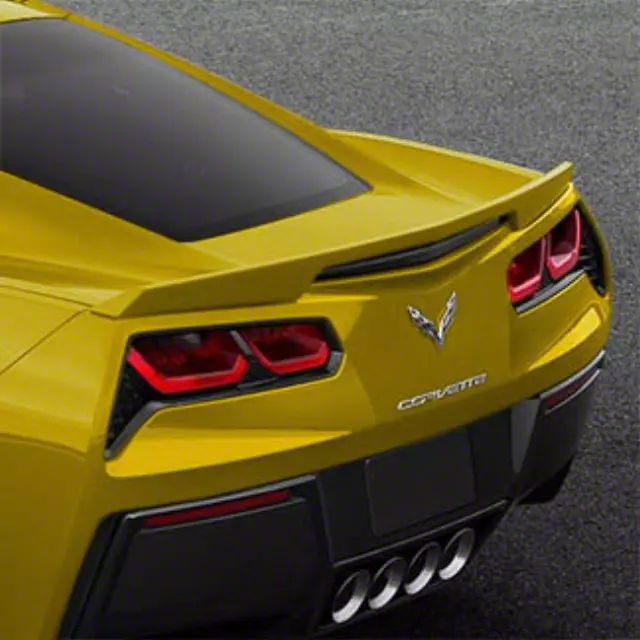 GM Corvette Z51 Style Rear Blade Spoiler; Velocity Yellow 22967774 (14 ...