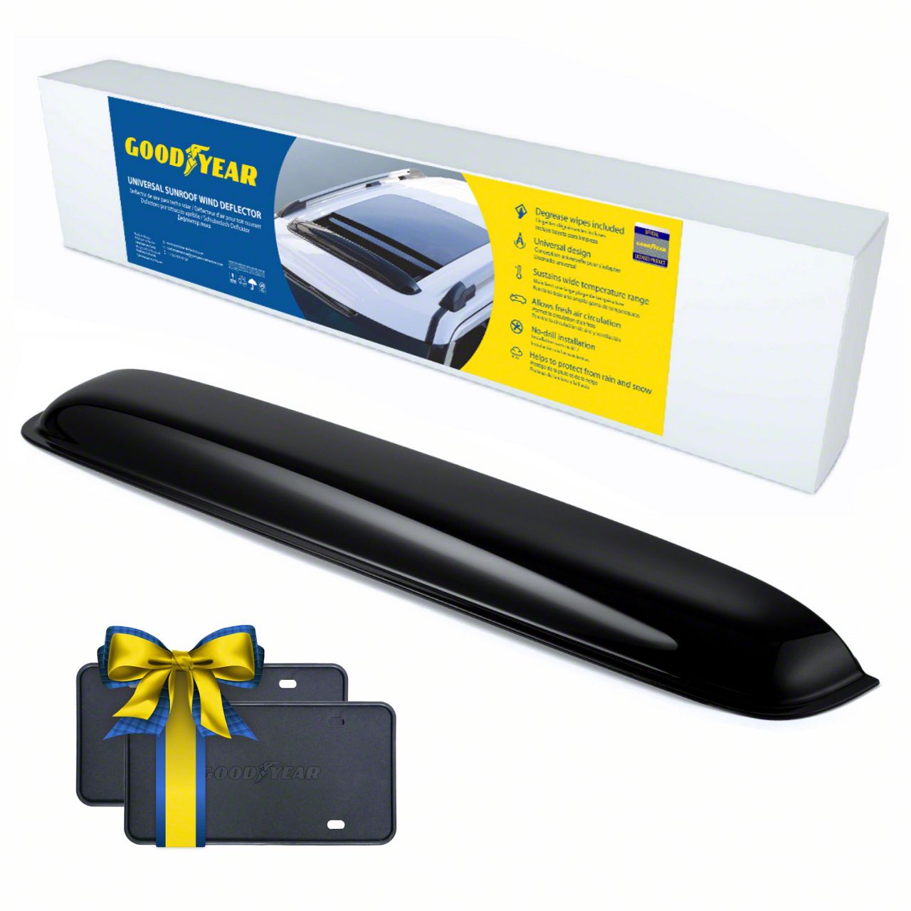 Goodyear Car Accessories Charger Sunroof Deflector; 42.50-Inch GY004902 ...