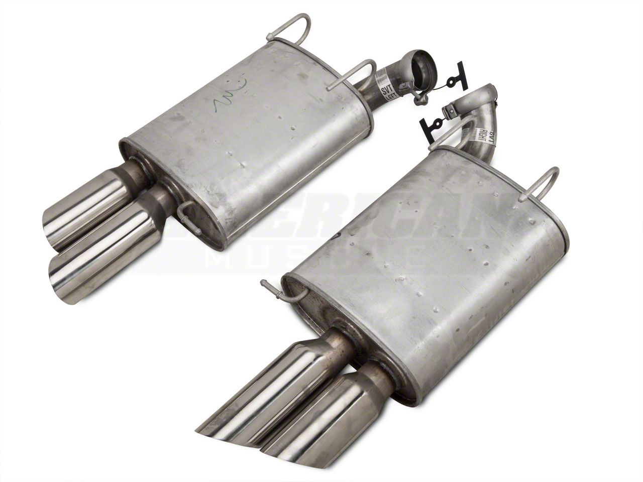 Ford Performance Mustang Quad Axle-Back Exhaust with GT500 Rear Valance ...