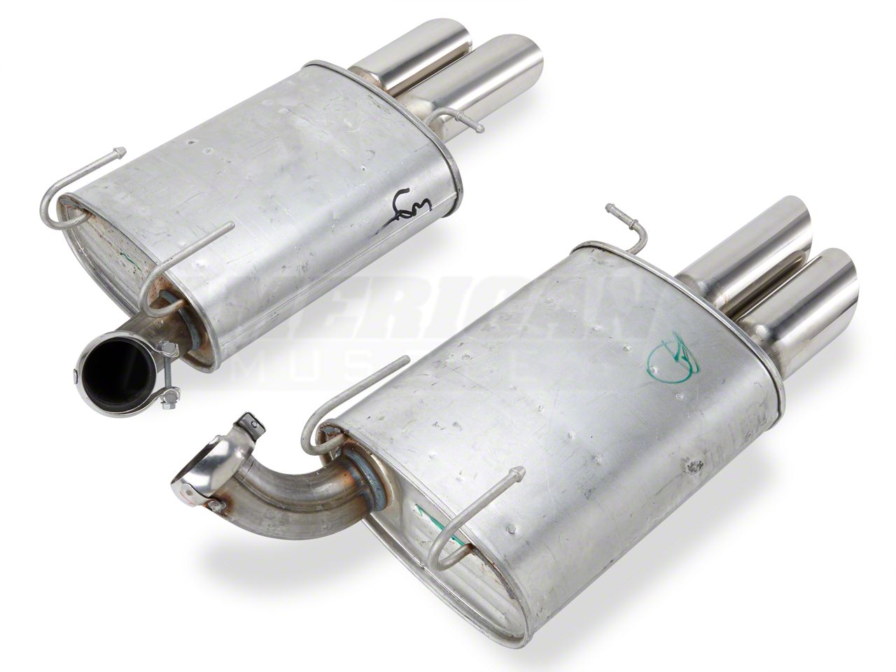 Ford Performance Mustang Quad Axle-Back Exhaust with GT500 Rear Valance ...