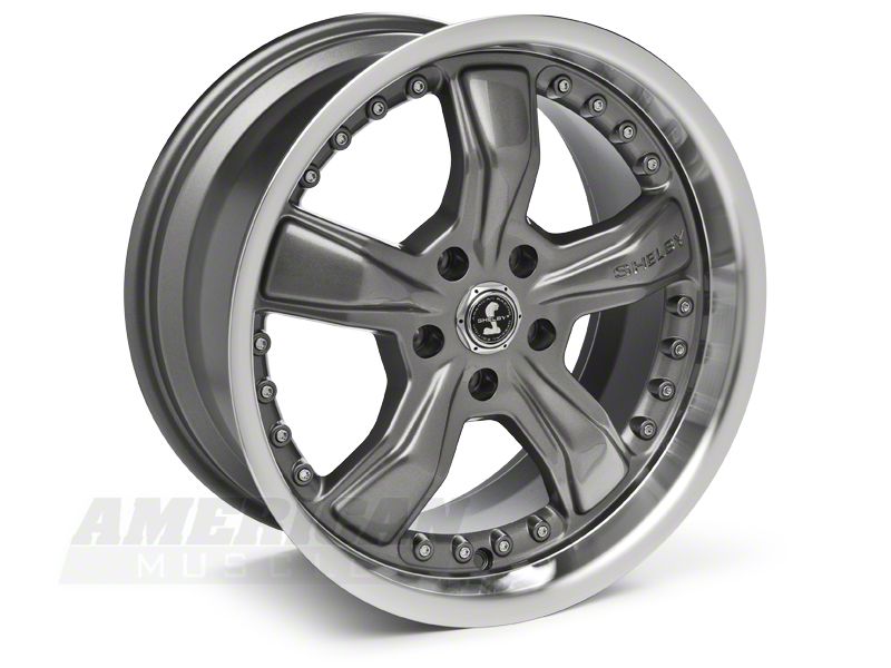 Mustang Gunmetal Shelby Razor Wheel; 17x9 (94-04 Mustang) - Free Shipping