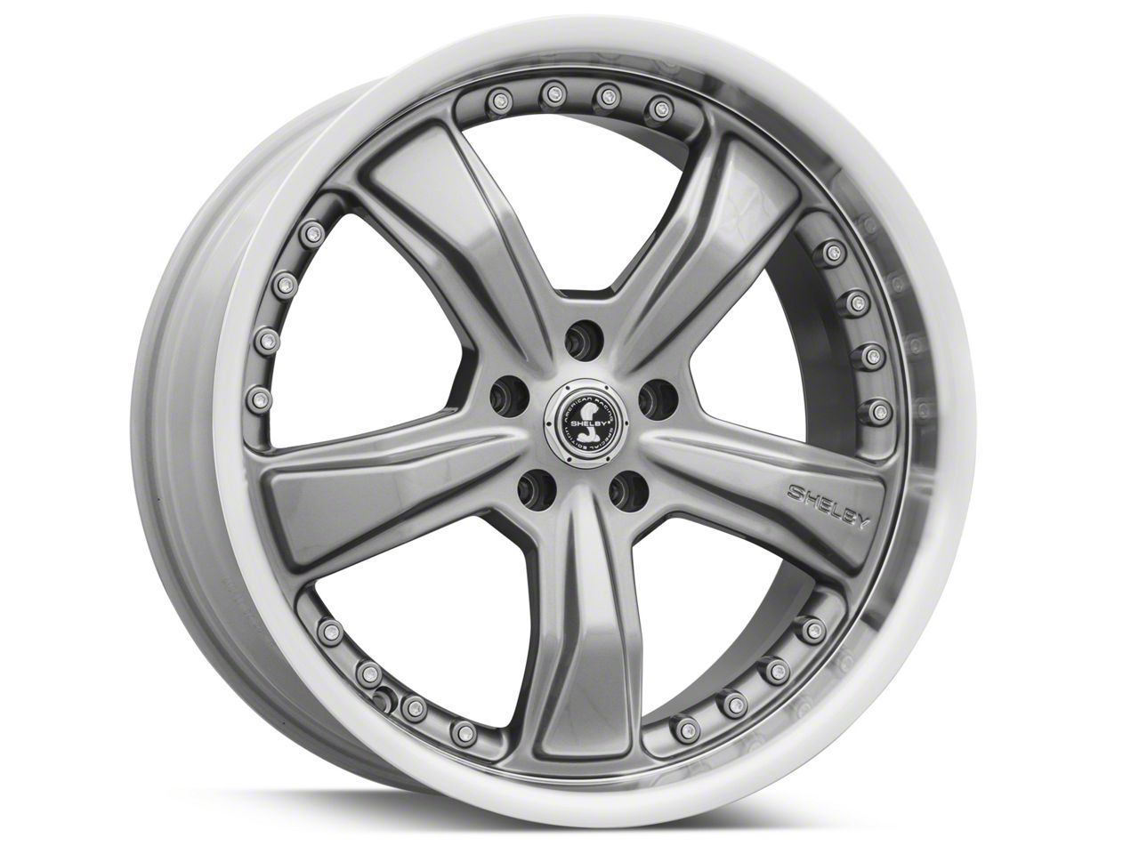 Shelby Mustang Razor Gunmetal Wheel; 20x9; 24mm Offset SB198S2966 (15 ...