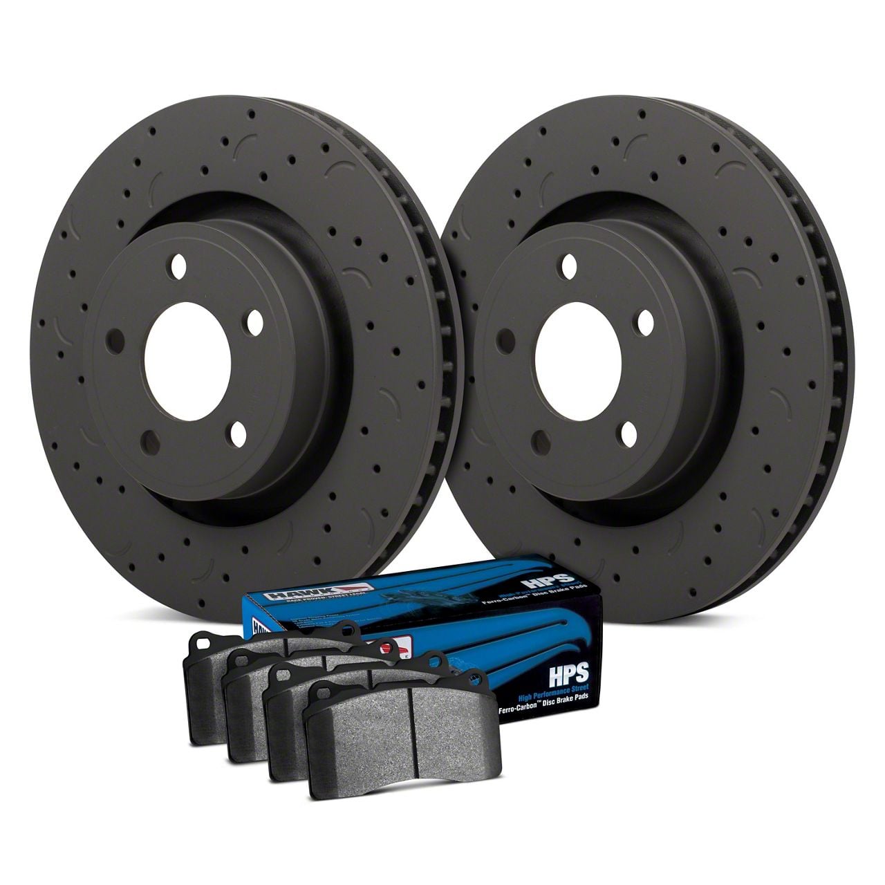 Hawk Performance Challenger Talon Cross-Drilled and Slotted Brake Rotor ...