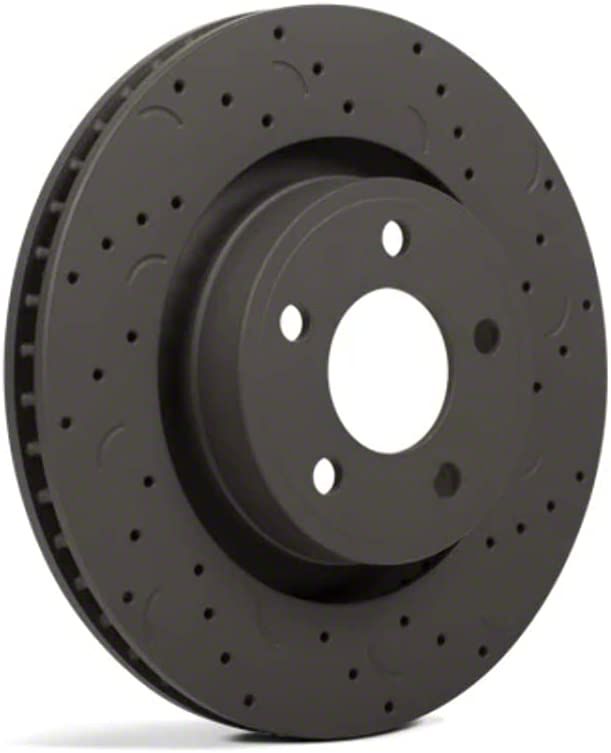 Hawk Performance Corvette Talon Cross-Drilled and Slotted Rotors; Front ...