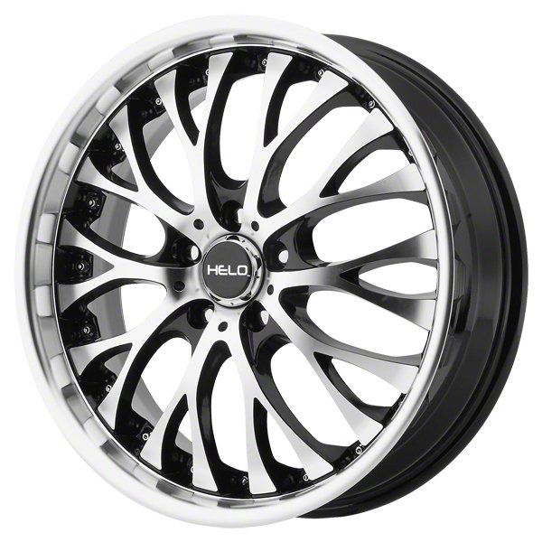 HELO Challenger HE890 Gloss Black Machined Wheel; Rear Only; 20x10 ...