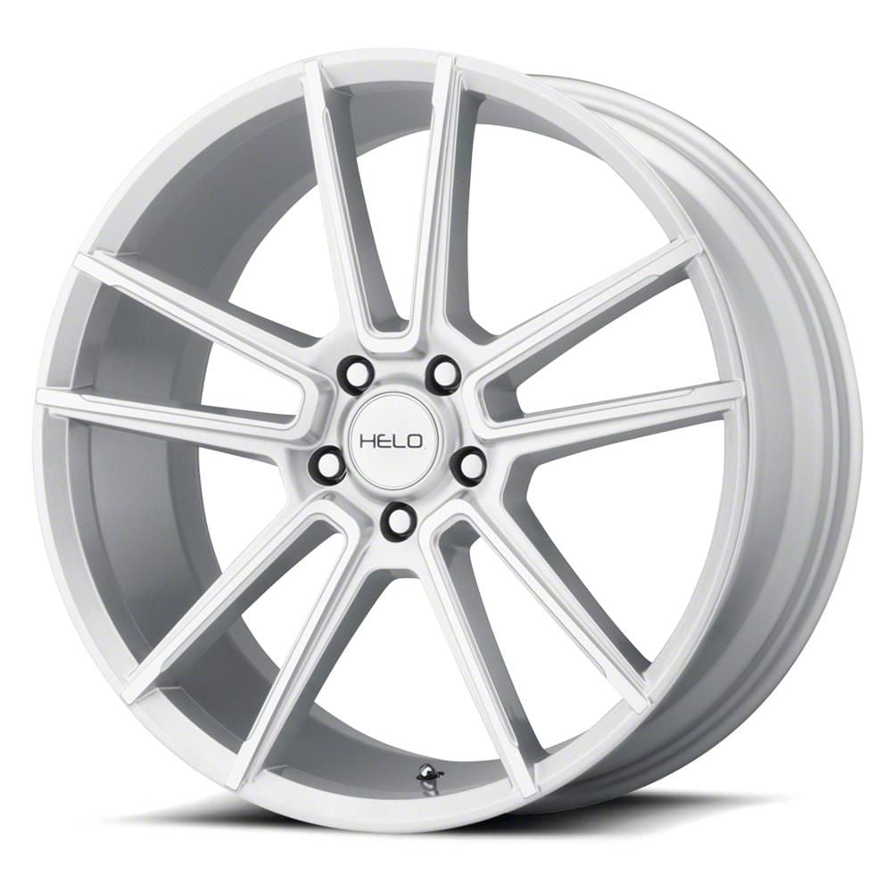 HELO Mach-E HE911 Silver Machined Wheel; 20x8.5; 40mm Offset ...