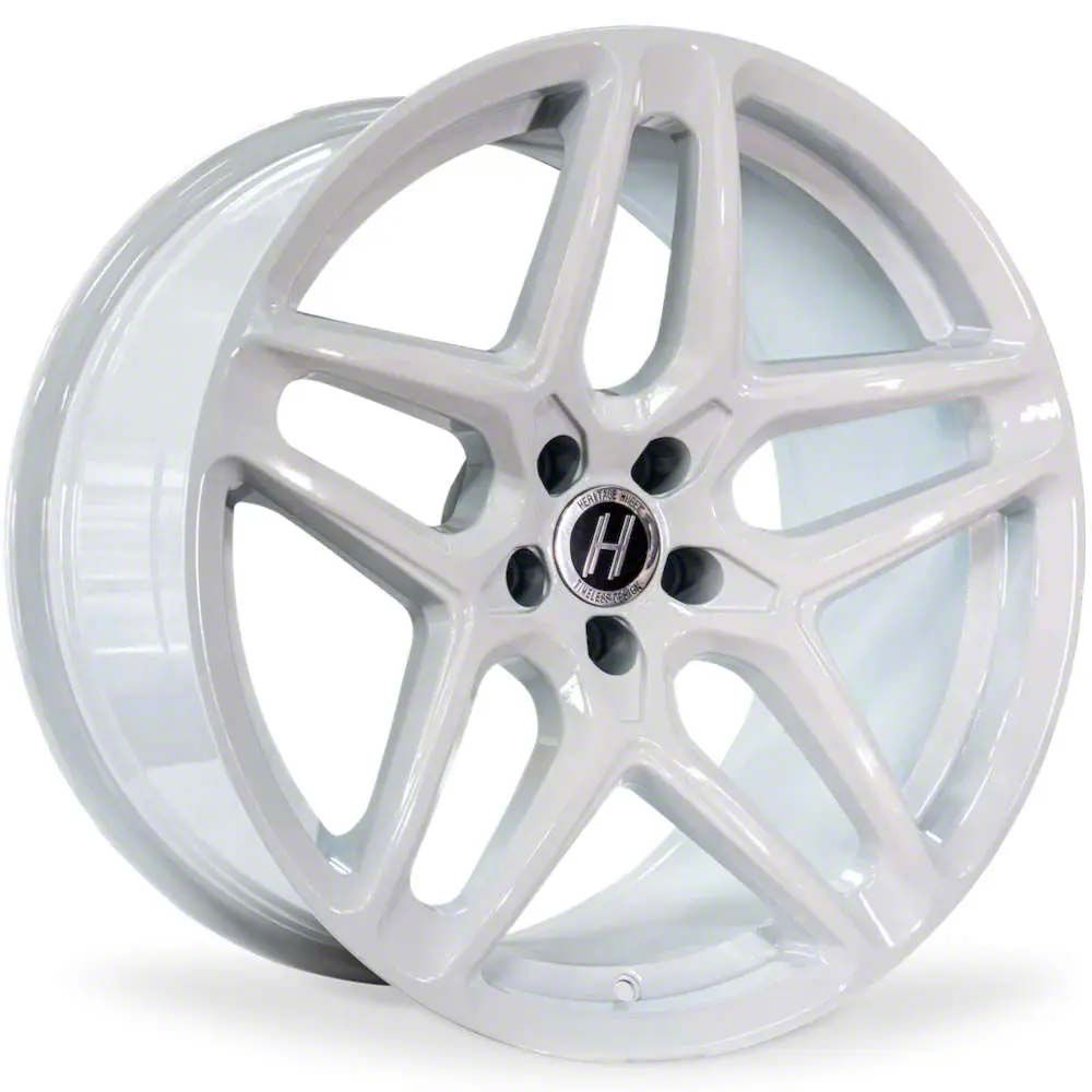 Heritage Wheel Mustang EBISU MonoC White Wheel; 20x9 EBM511420925WHT ...