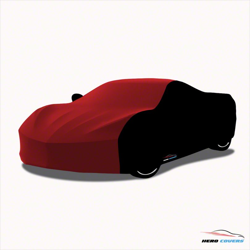 Hero Covers Corvette Two-Tone Indoor Car Cover; Red/Black T-T103 ...