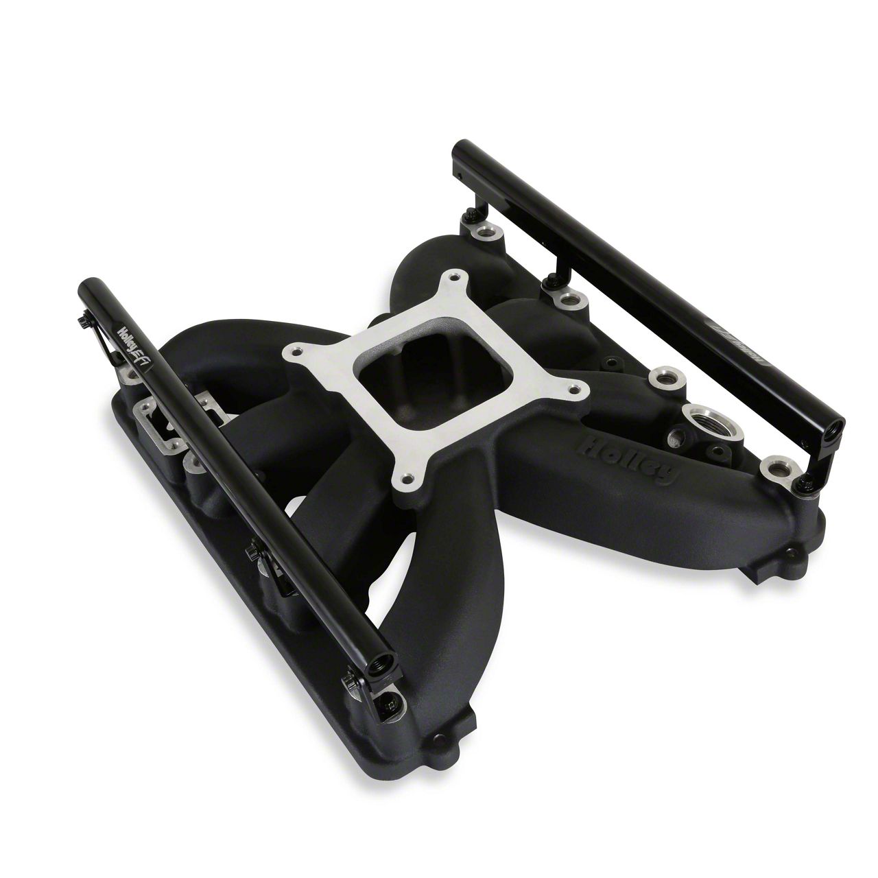 Holley Challenger GEN III HEMI Single Plane Intake Manifold; Black 300 ...