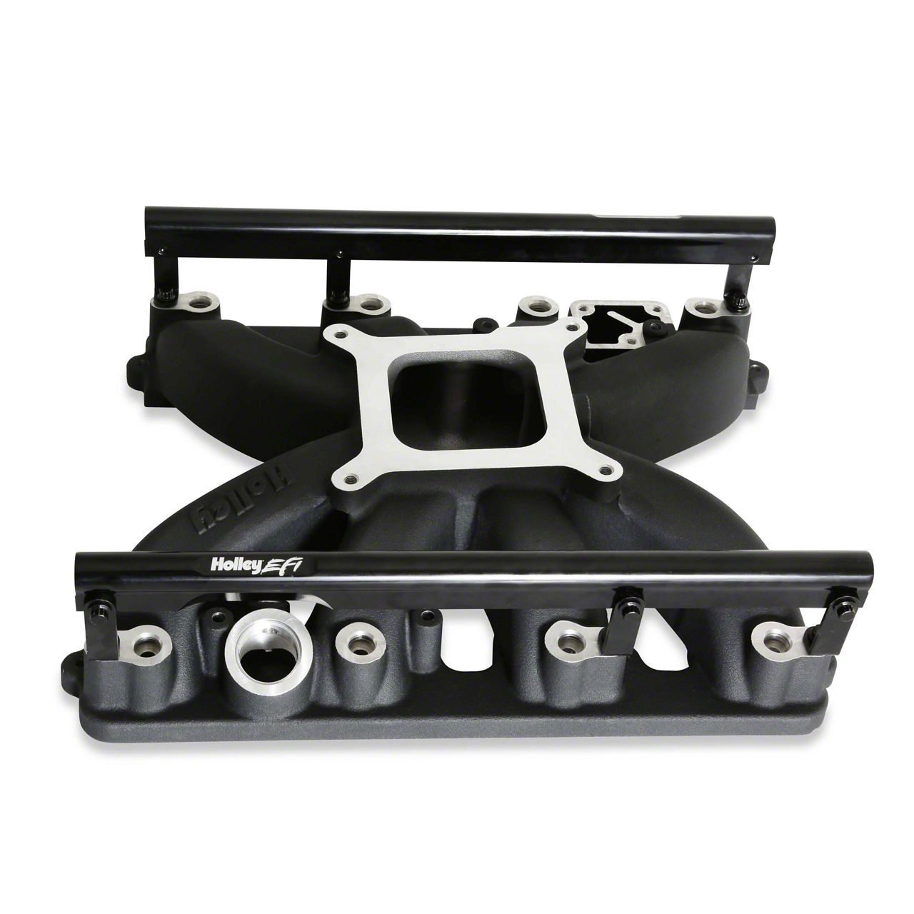 Holley Challenger GEN III HEMI Single Plane Intake Manifold; Black 300 ...