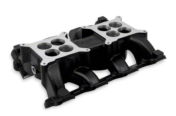 Holley Corvette LS Carbureted Dual Plane Intake Manifold; Black 300 ...
