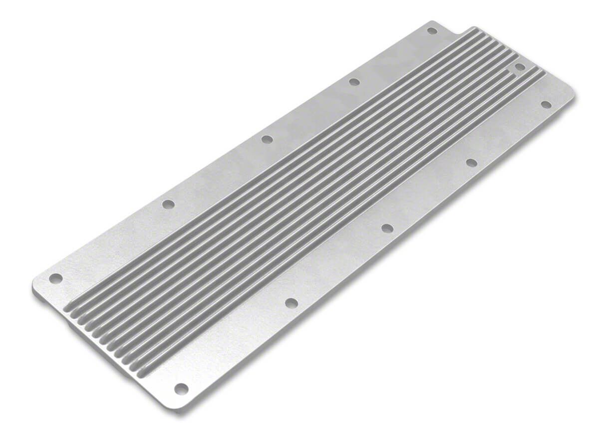 Holley Corvette LS Finned Valley Cover with Oil Fill; Natural 241-266 ...