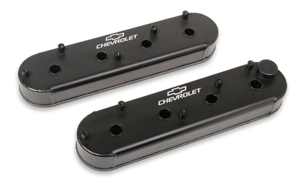 Holley Corvette LS Track Series Valve Covers; Satin Black 241-294 (97 ...