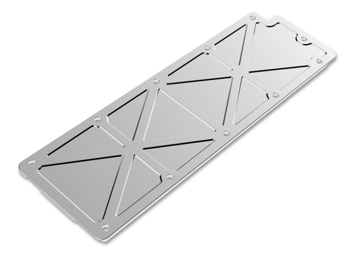 Holley Corvette LS Trussed Valley Cover with Oil Fill; Polished 241-264 ...