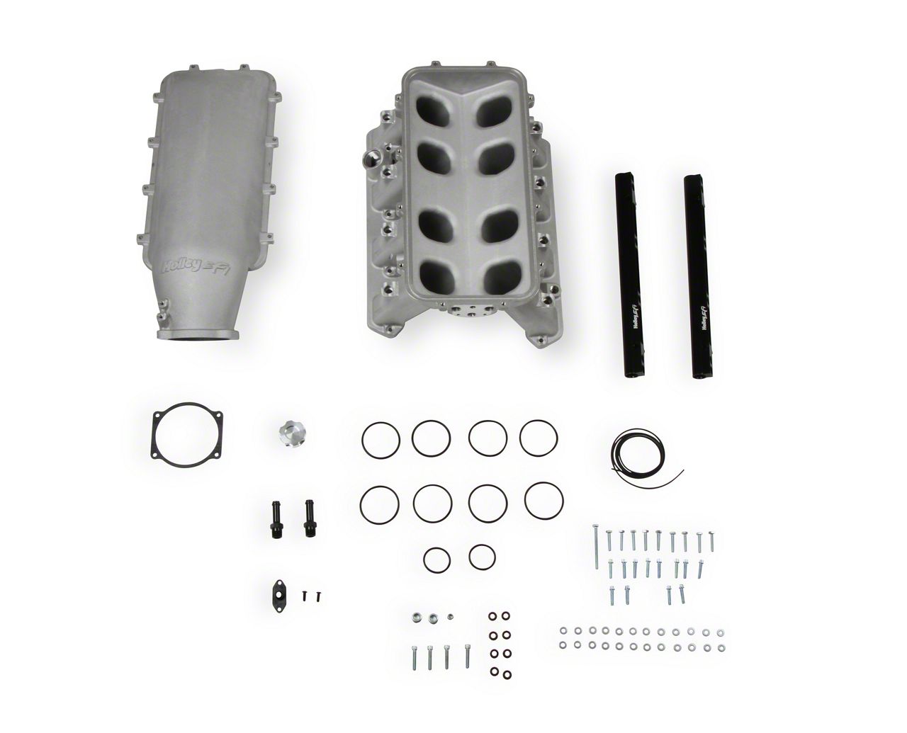 Holley EFI Challenger Gen III HEMI Hi-Ram EFI Intake Manifold with ...