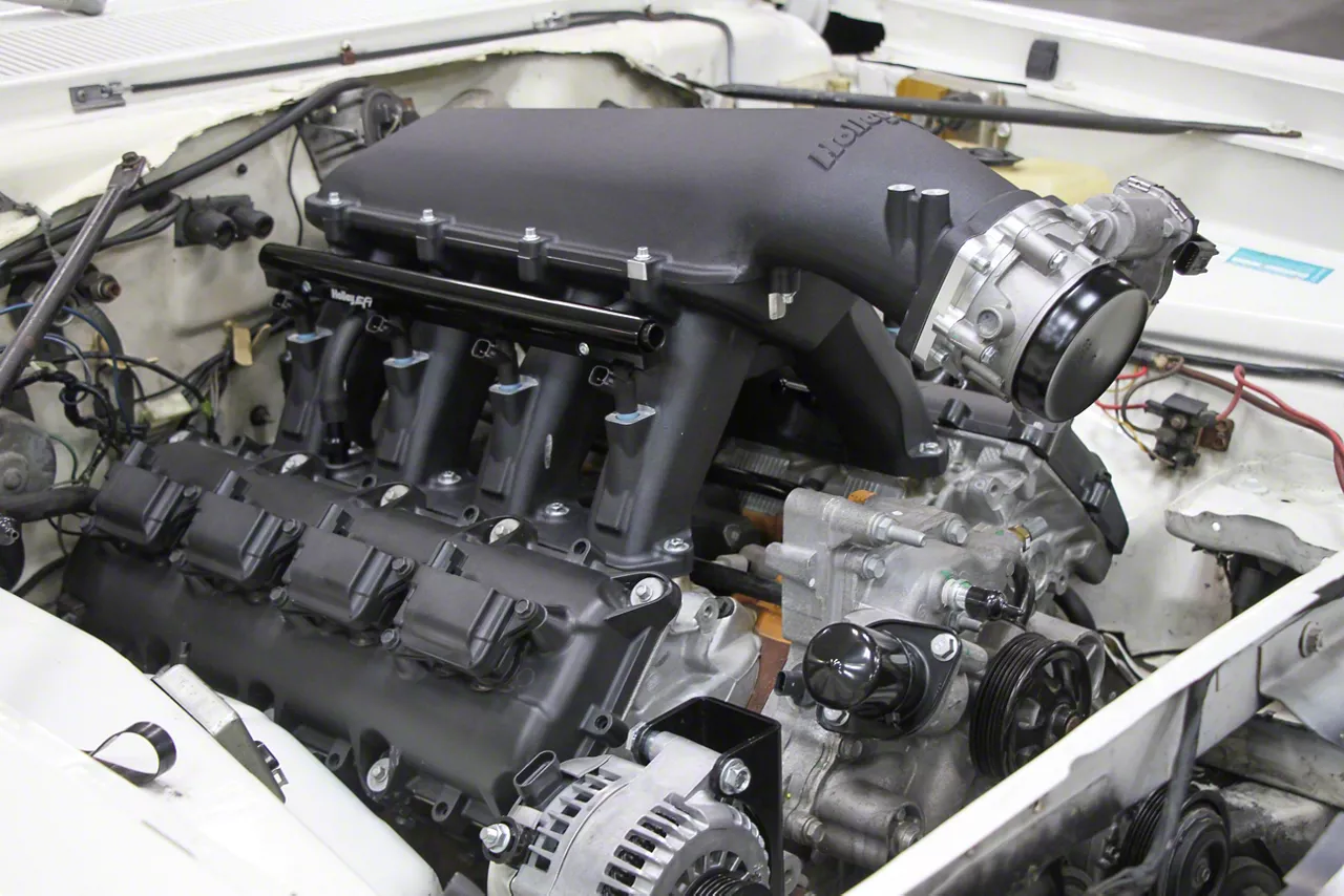 Holley EFI Challenger Gen III HEMI Hi-Ram EFI Intake Manifold with 95mm ...