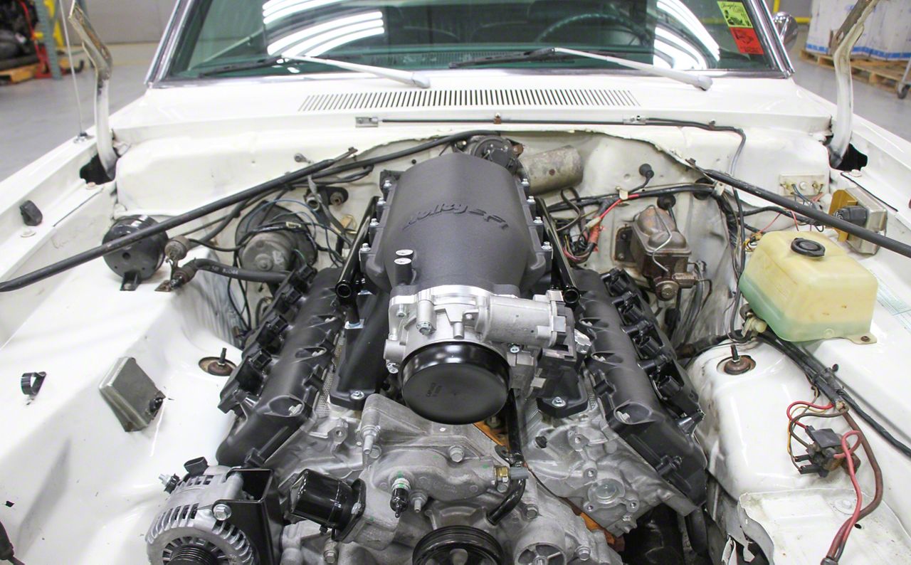 Holley EFI Charger Gen III HEMI Hi-Ram EFI Intake Manifold with 95mm LS ...