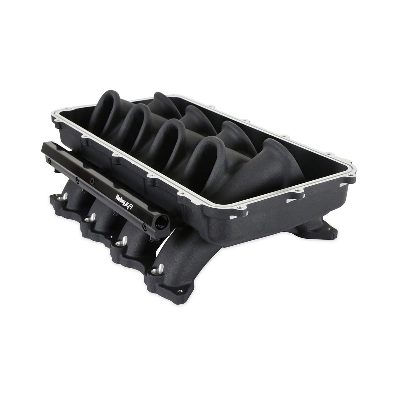 Holley EFI Mustang Hi-Ram Intake Manifold Base; Black 300-920BK (11-23 ...
