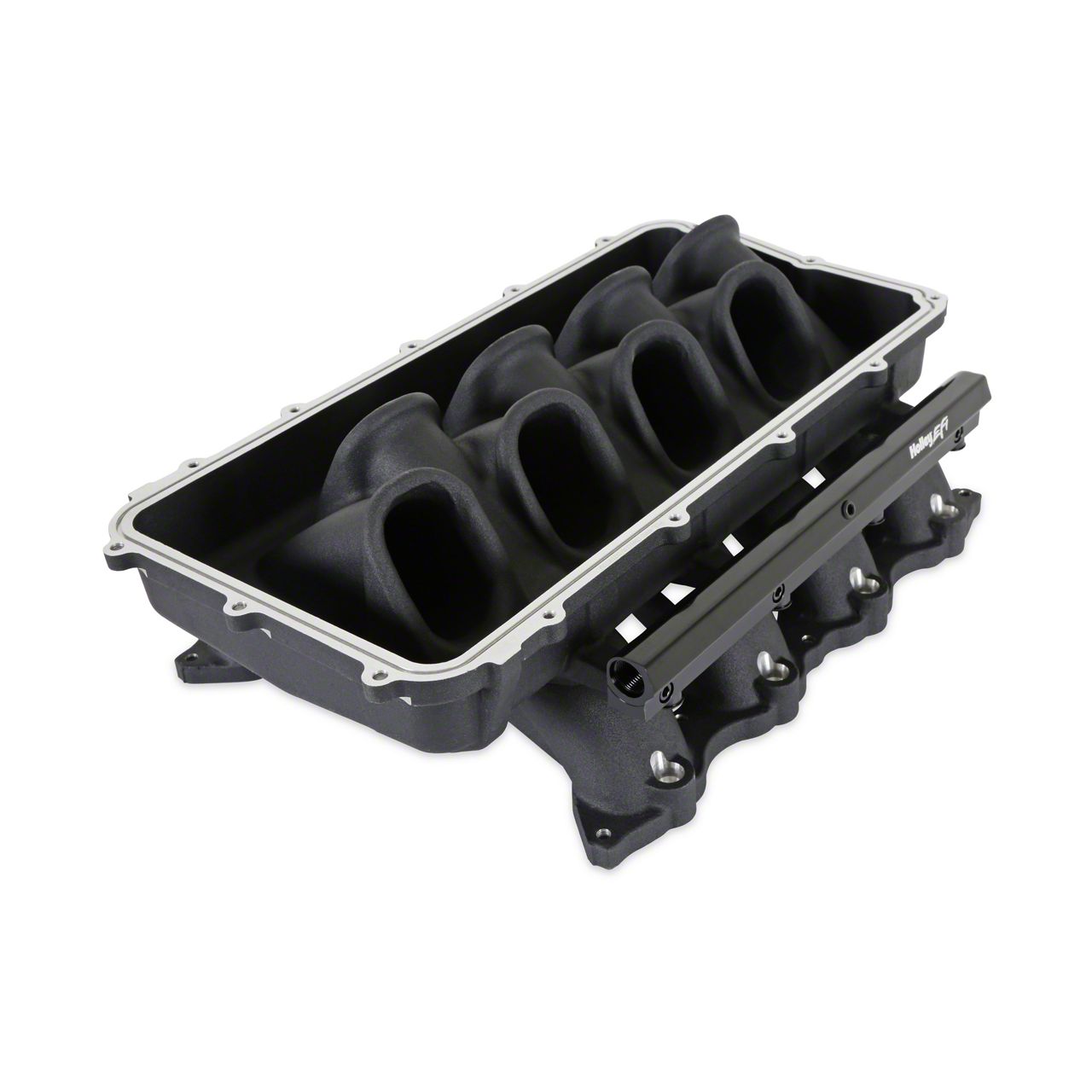 Holley EFI Mustang Hi-Ram Intake Manifold Base; Black 300-920BK (11-23 ...