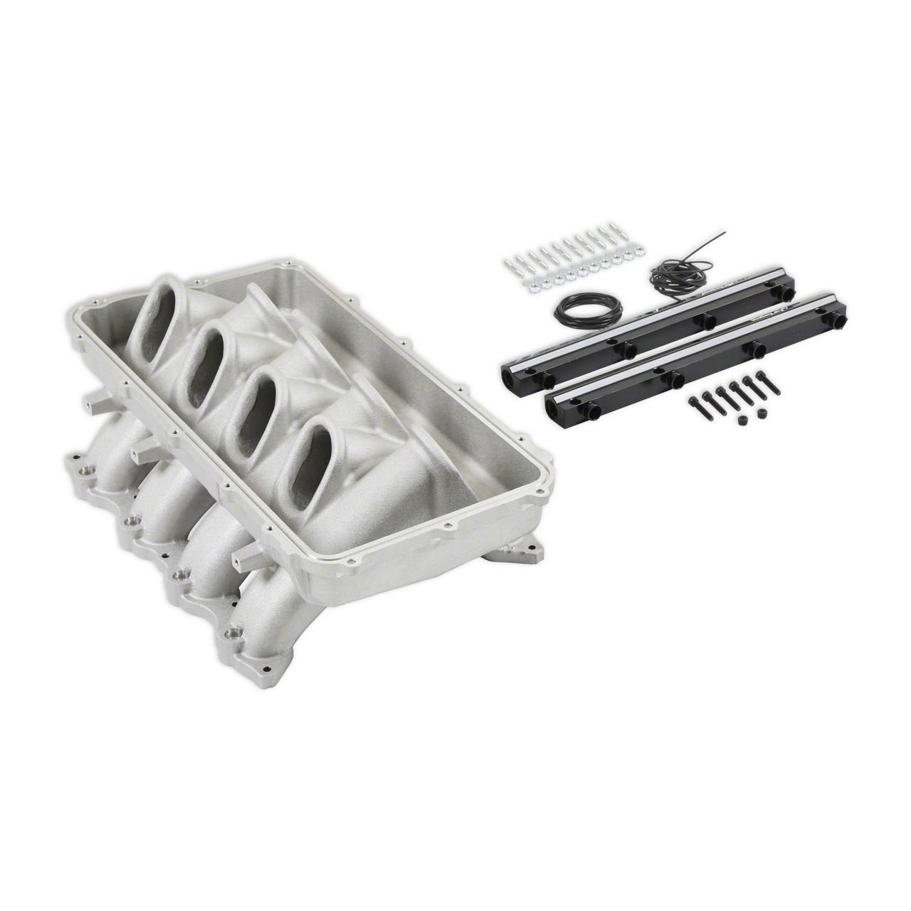 Holley EFI Mustang Hi-Ram Intake Manifold Base; Satin 300-920 (11-23 ...
