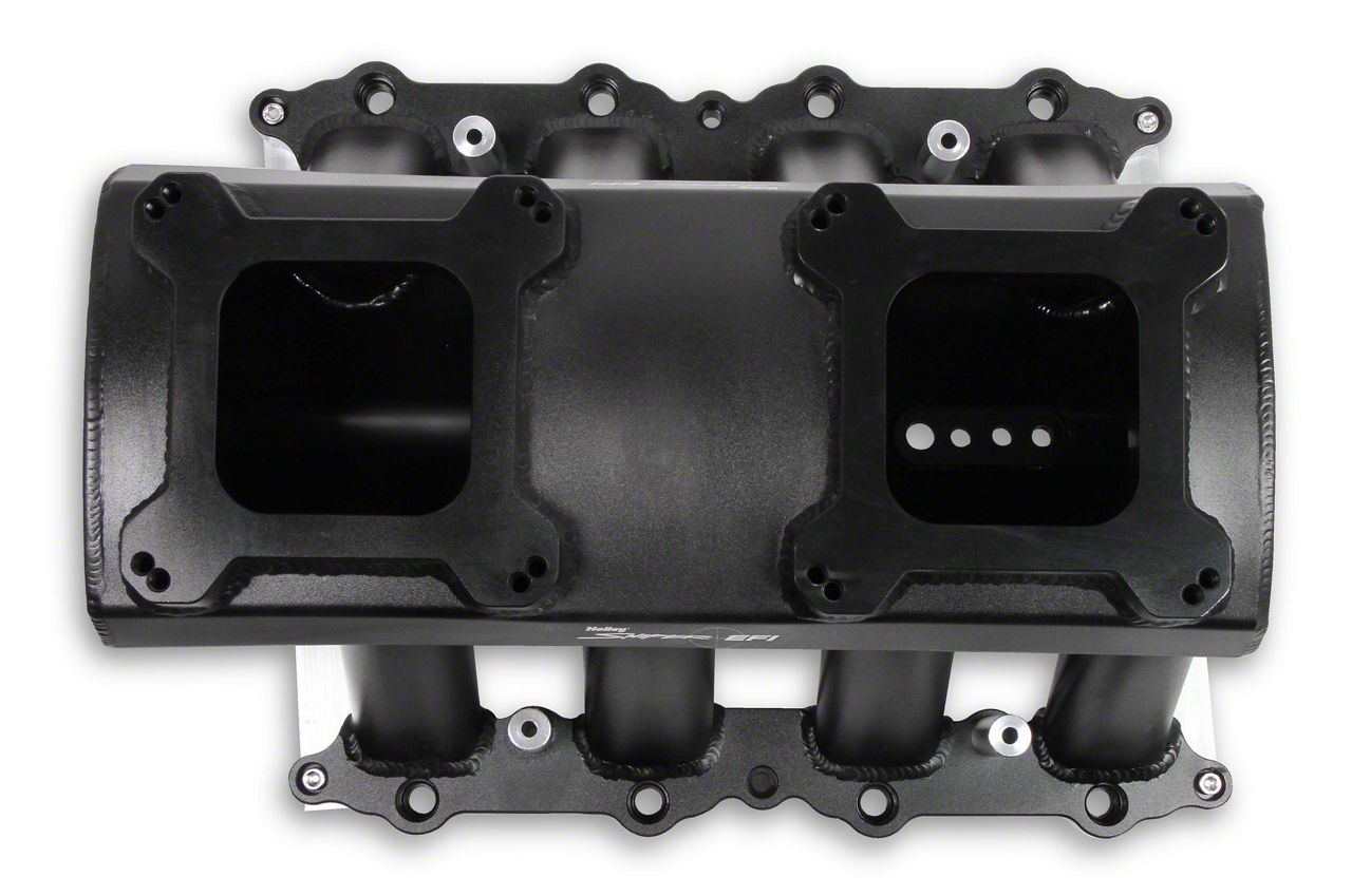 Holley Mustang Hi-Ram Single Plane 2x4 EFI Intake Manifold; Black ...