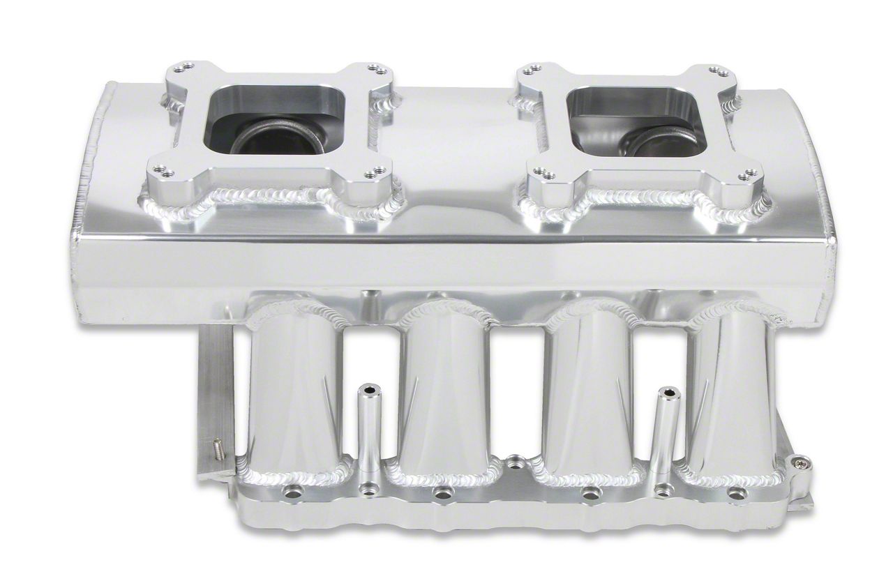 Holley Mustang Hi-Ram Single Plane 2x4 EFI Intake Manifold; Silver ...