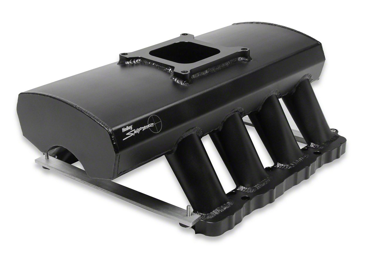 Holley Mustang Hi-Ram Single Plane Carbureted Intake Manifold; Black ...