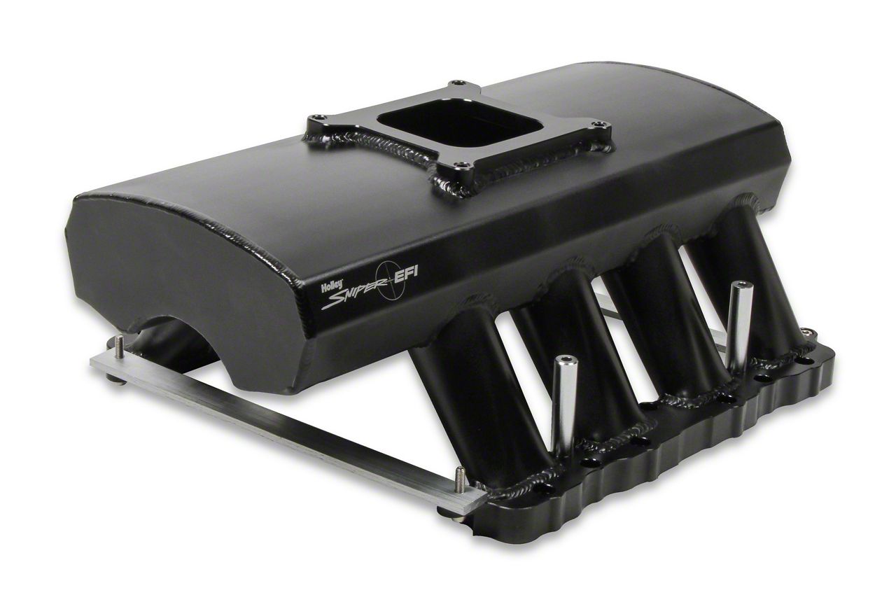 Holley Mustang Hi-Rise Single Plane EFI Intake Manifold with Fuel Rails ...