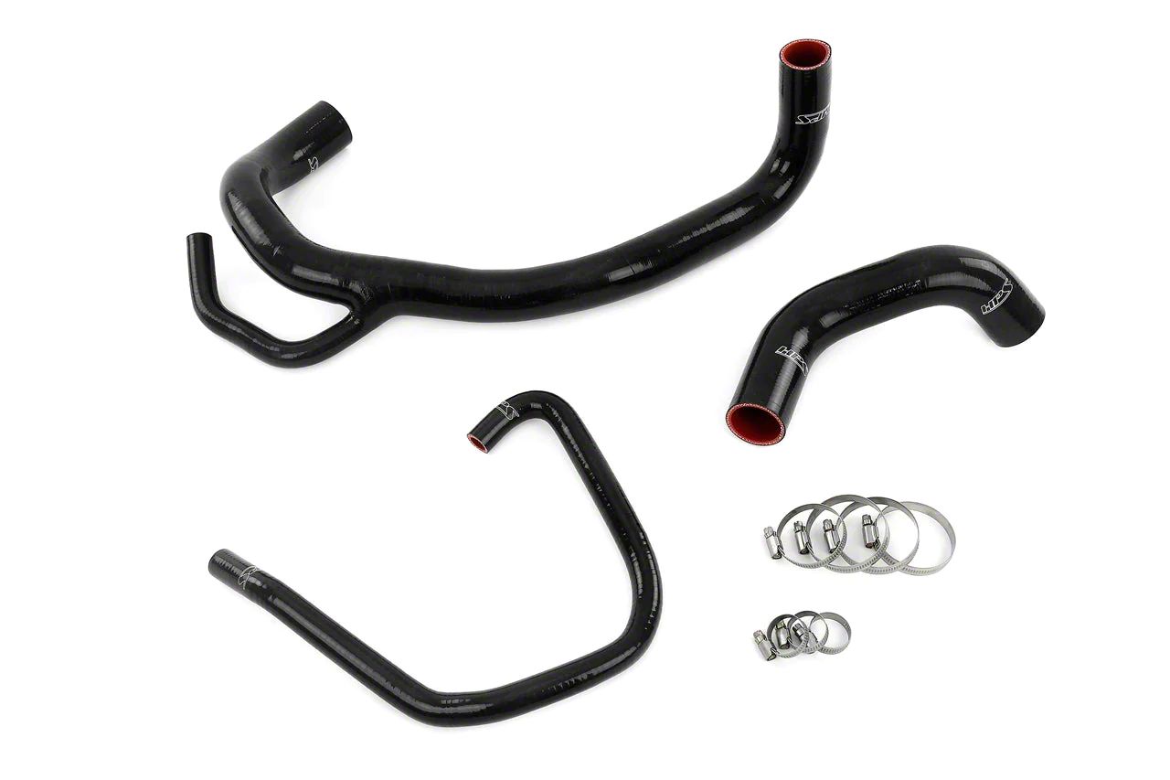 Challenger Silicone Lower Radiator Coolant Hose Kit; Black (11-14 6.4L ...