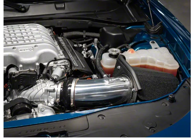 HPS Charger Performance Cold Air Intake; Polished 827-681P (19-23 6.2L ...