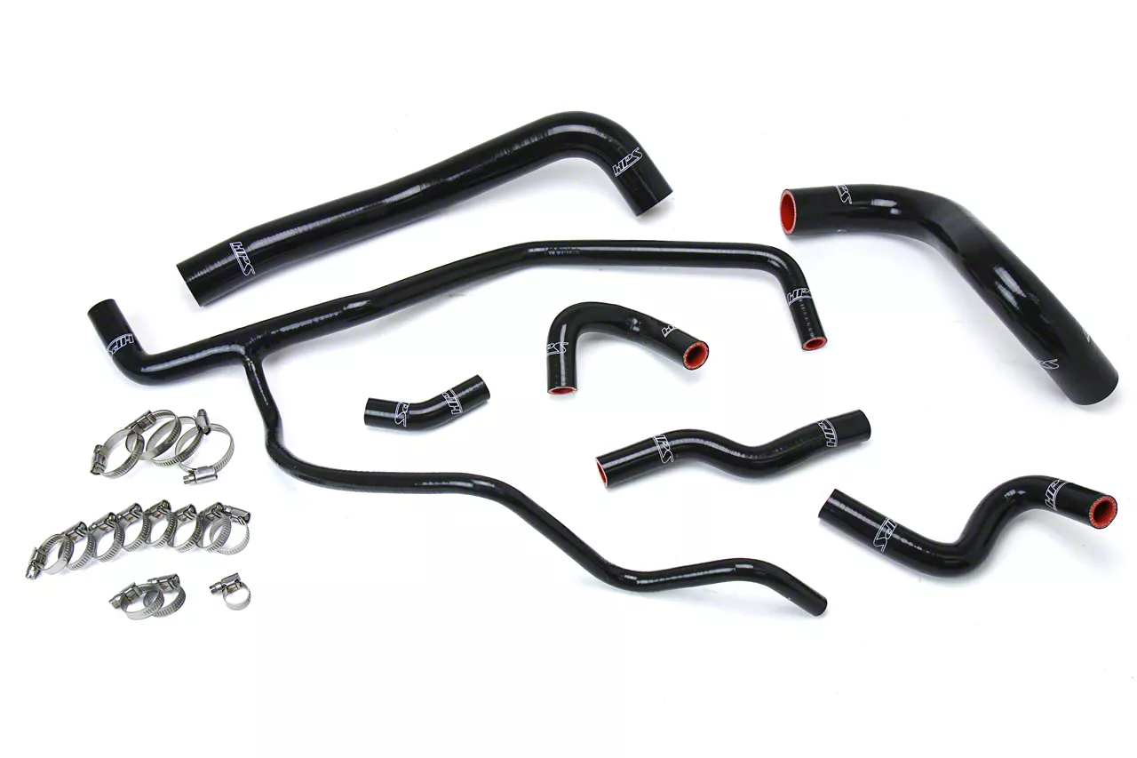 Charger Silicone Radiator and Heater Coolant Hose Kit; Black (11-23 3 ...