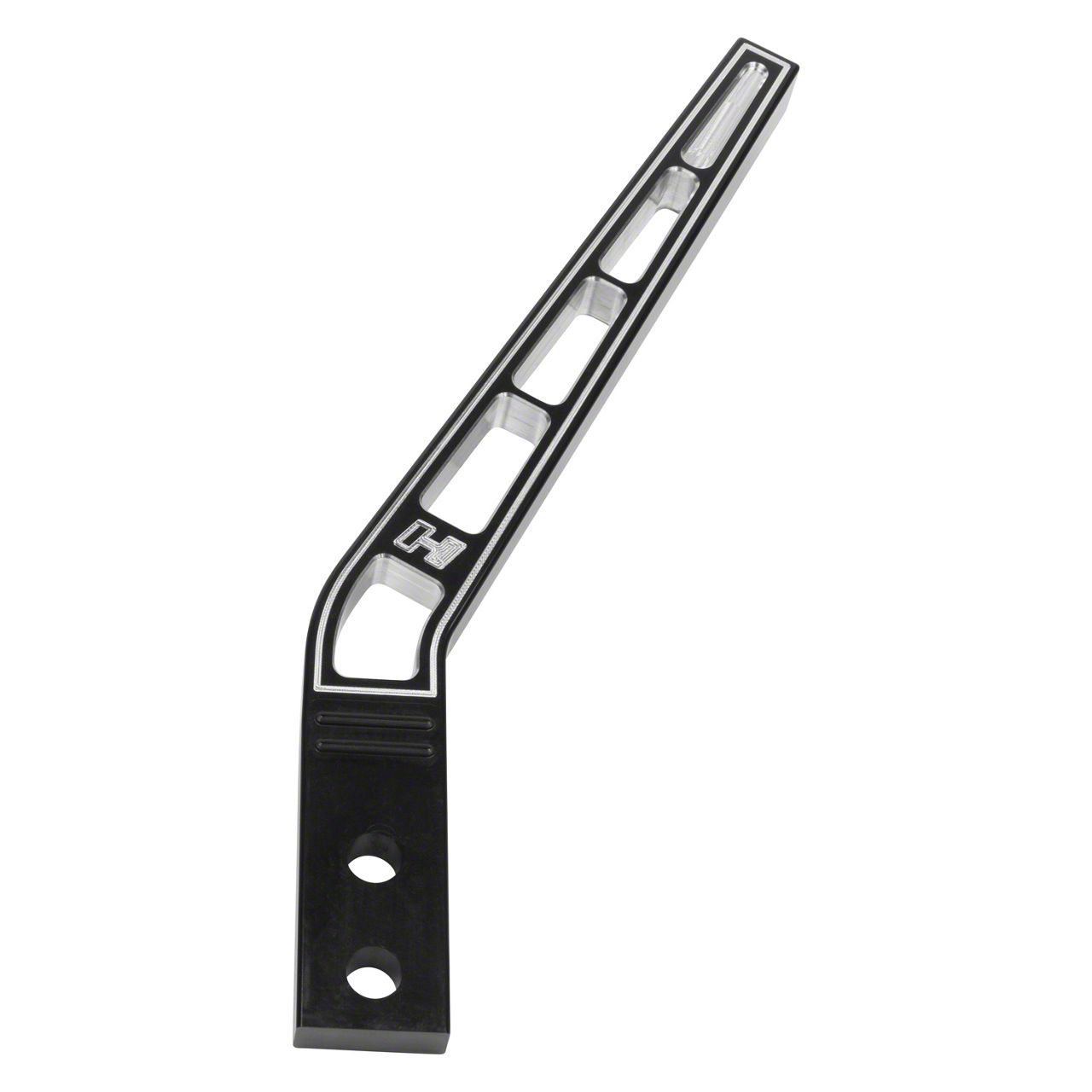 Hurst Challenger 10-Inch Lay Back Shifter Stick; Black Aluminum 5389025 ...