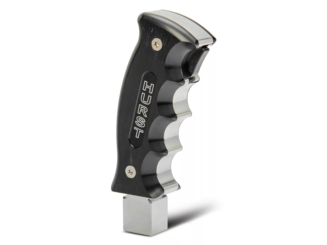 Hurst Challenger Billet/Plus Pistol Grip Shift Handle; Black/Polished ...