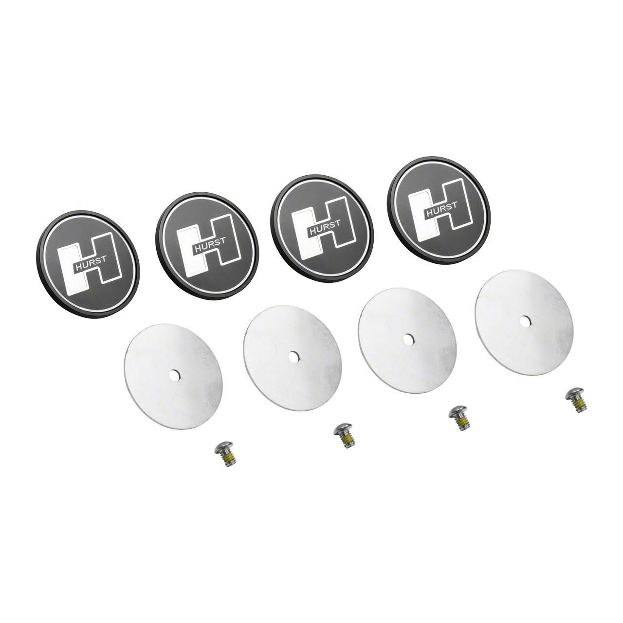 Hurst Charger Elite Series Center Caps; Black 6360006 (11-23 Charger ...