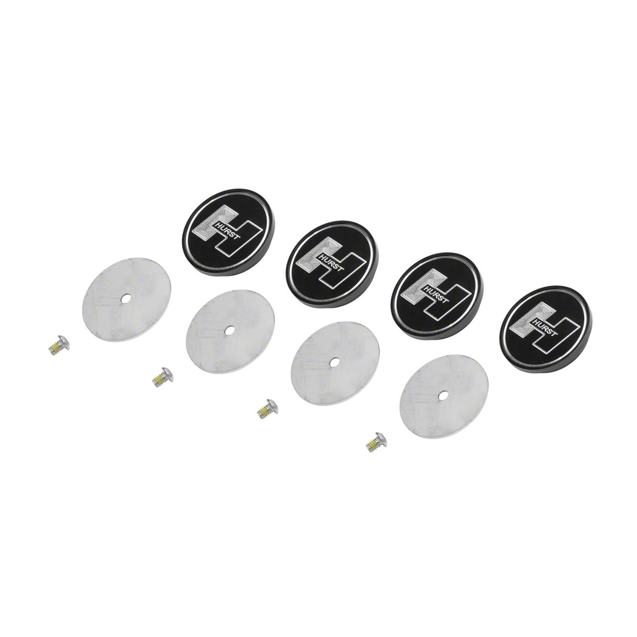 Hurst Charger Elite Series Center Caps; Black 6360006 (11-23 Charger ...
