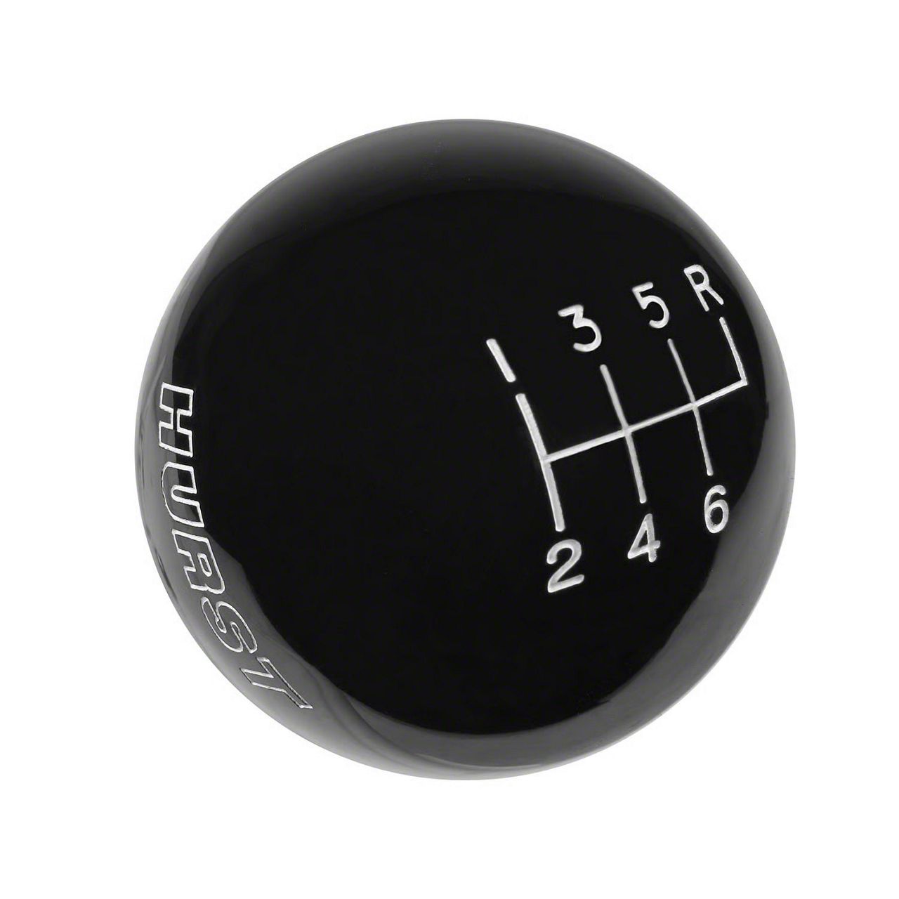 Hurst Corvette 6-Speed Shift Knob; Black 1630156 (97-04 Corvette C5 ...