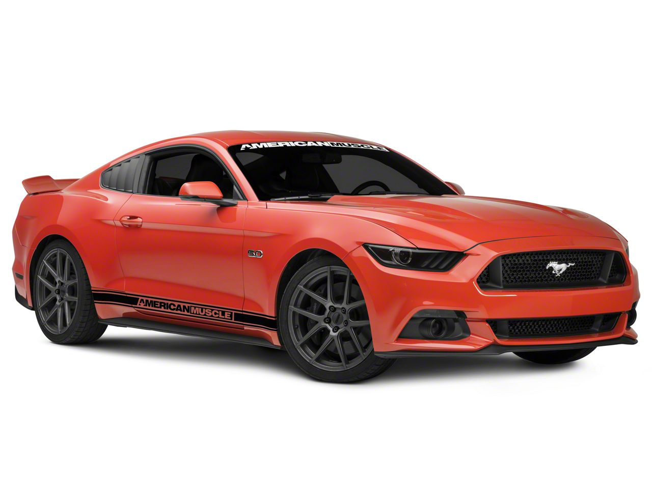 Mustang Hurst Quarter Window Louvers; Matte Black (15-23 Mustang ...