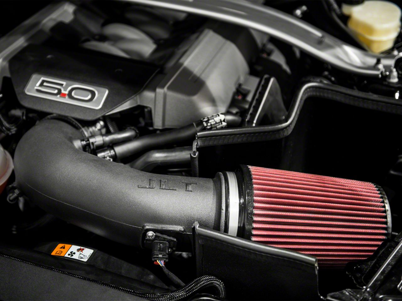 JLT Mustang Cold Air Intake with Red Oiled Filter CAI-FMG-15 (15-17 ...