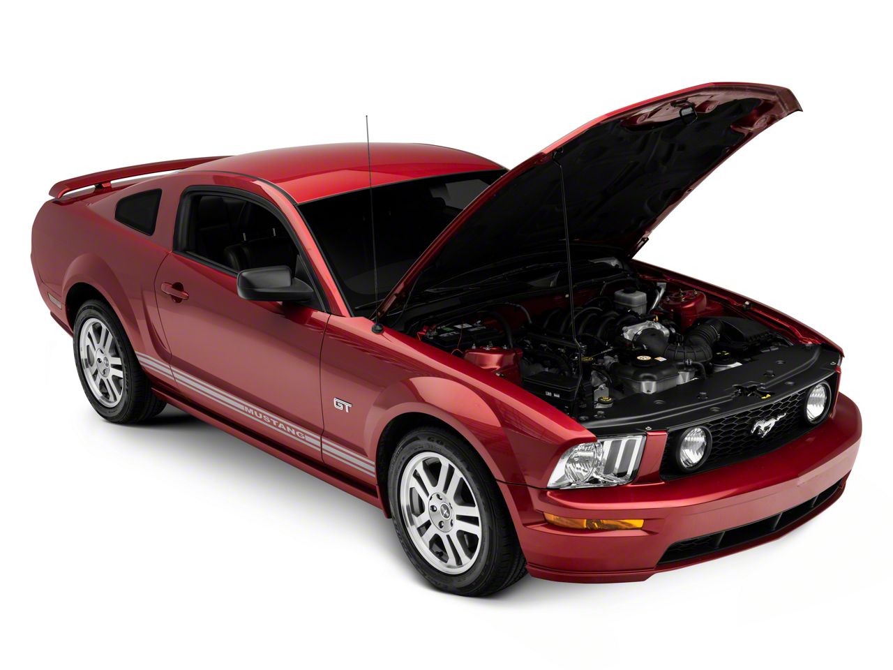 JLT Mustang Full Length Radiator Cover; Textured Black JLTRSC-FM0509-2 ...