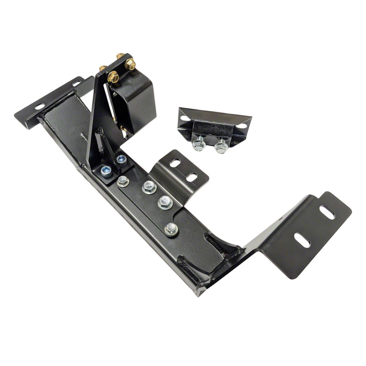 J&M Camaro 4L60/4L70 Transmission Crossmember with Torque Arm Relocation Bracket; Black 34987B ...