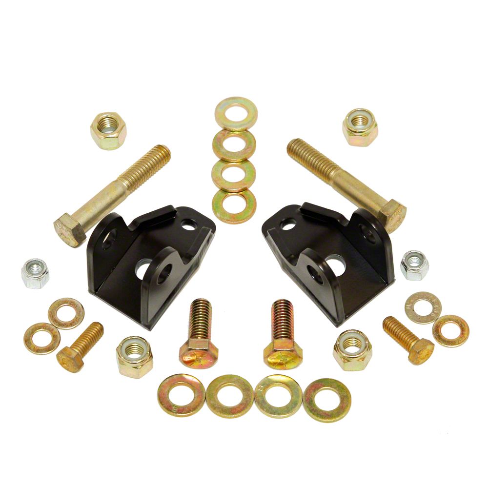 J&M Camaro Rear Lower Coil-Over Bracket Kit; Black 20301B (93-02 Camaro ...