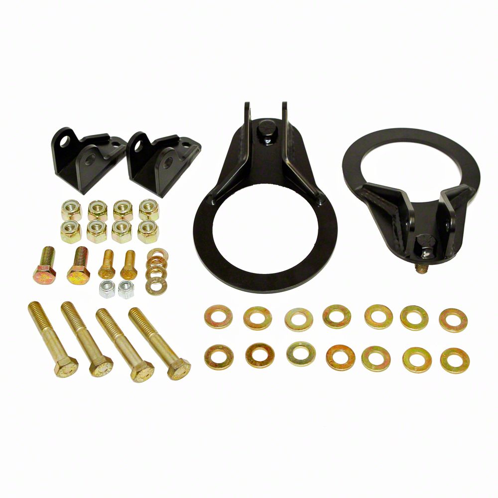 J&M Camaro Rear Upper and Lower Coil-Over Bracket Kit; Black 20300B (93 ...