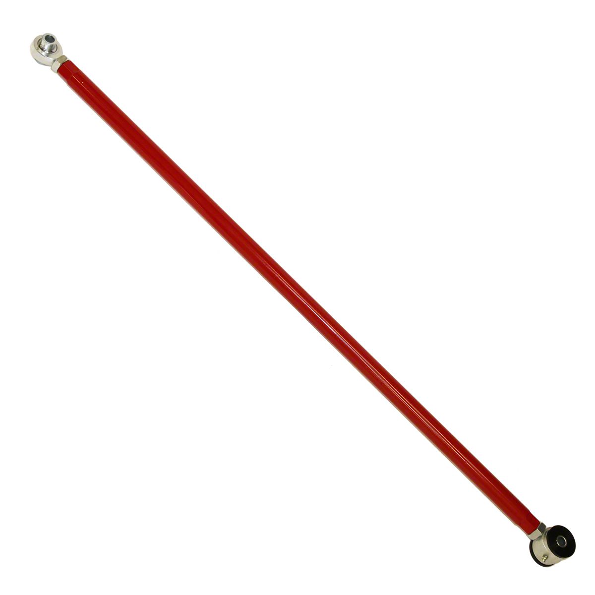 J&M Mustang Adjustable Steel Panhard Bar; Rod Poly/Rod Combo; Red ...