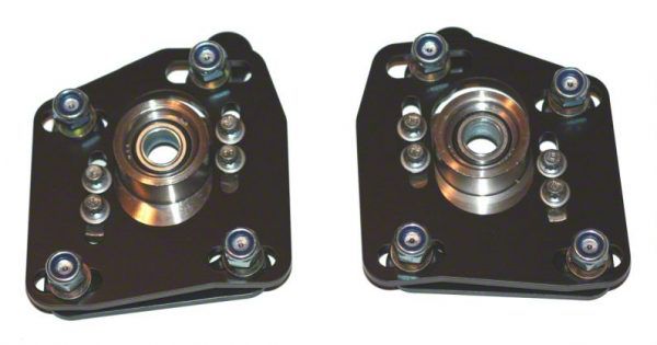 J&M Mustang Independently Adjustable Caster Camber Plates; Black 24213B ...