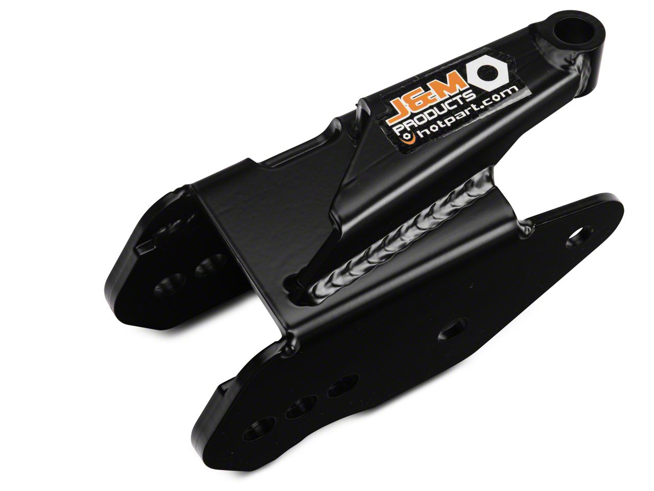 J&M Mustang Rear Lower Control Arm Relocation Brackets; Black 23885B ...