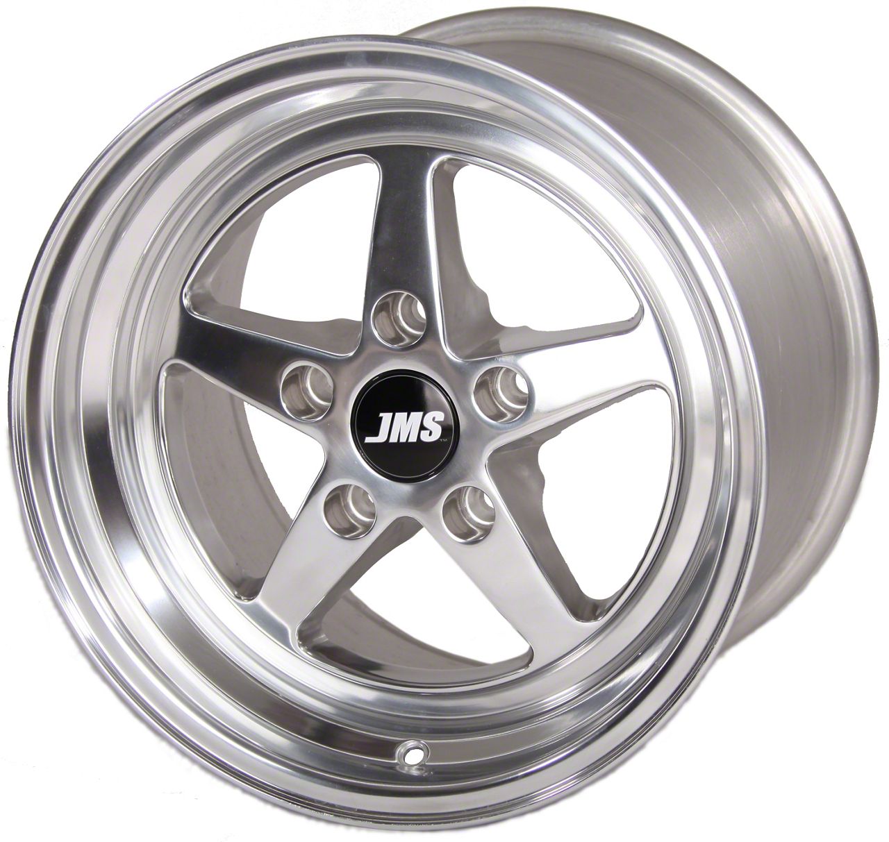 JMS Charger Avenger Series Polished Wheel; Front Only; 17x4.5; -24.75mm ...