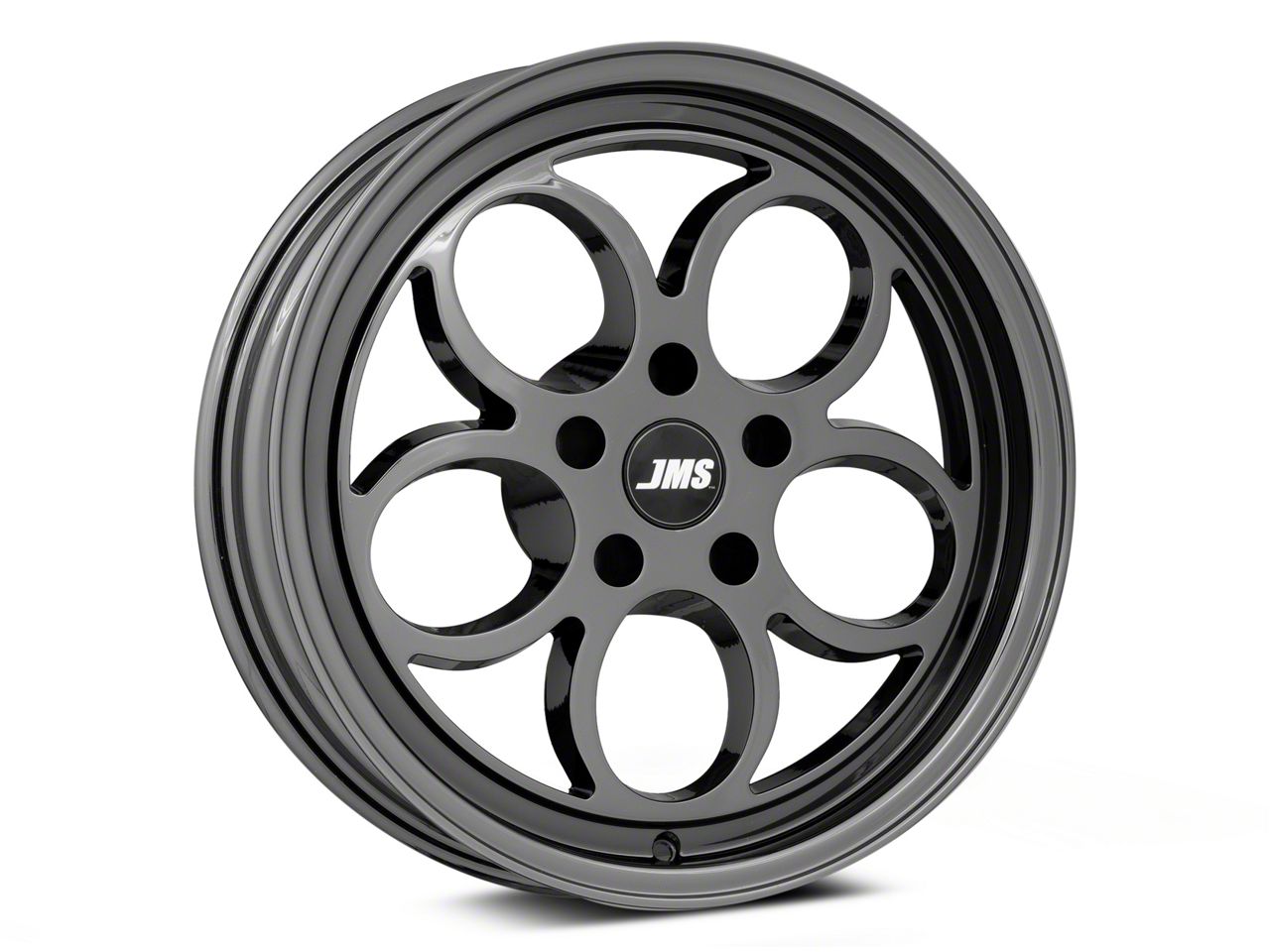 JMS Charger Savage Series Black Chrome Wheel; Front Only; 17x4.5; -24 ...