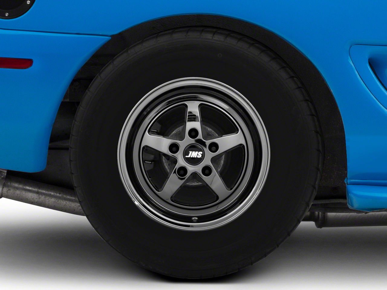 JMS Charger Avenger Series Black Chrome Wheel; Front Only; 17x4.5; -24 ...